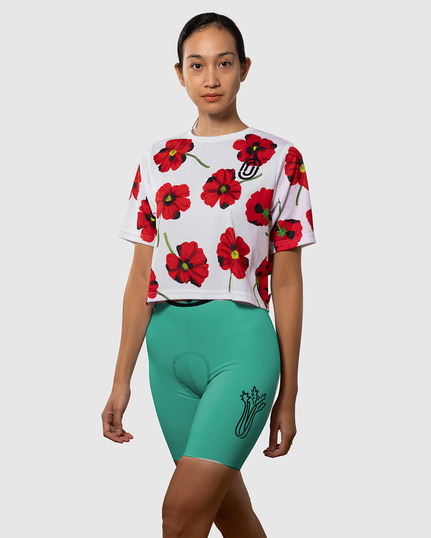 Red Poppies Women's Crop Top – Ostroy